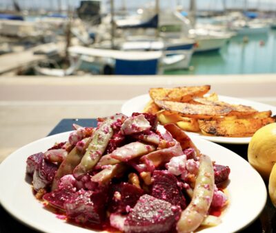 Green Bean Salad with Beets and Feta (Fasolakia Salata me Patzaria kai ...