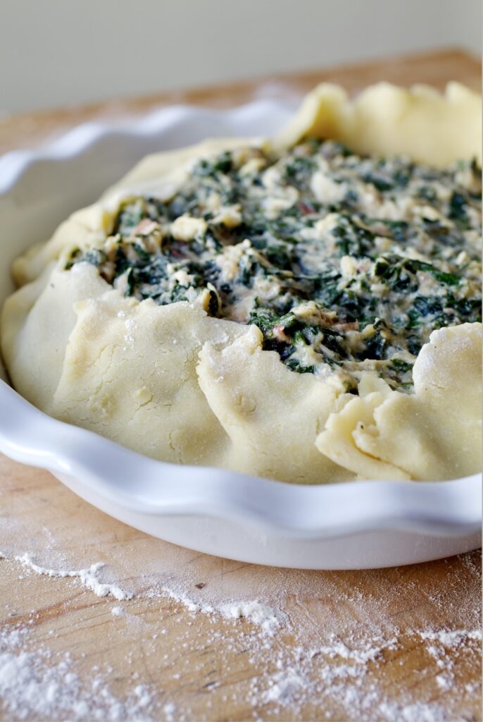 Rustic Potato and Greens Pie - The Perfect Vegetarian Entree for a Cold ...